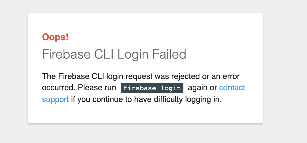 Firebase login is not working · Issue #6058 · firebase/firebase-tools · GitHub