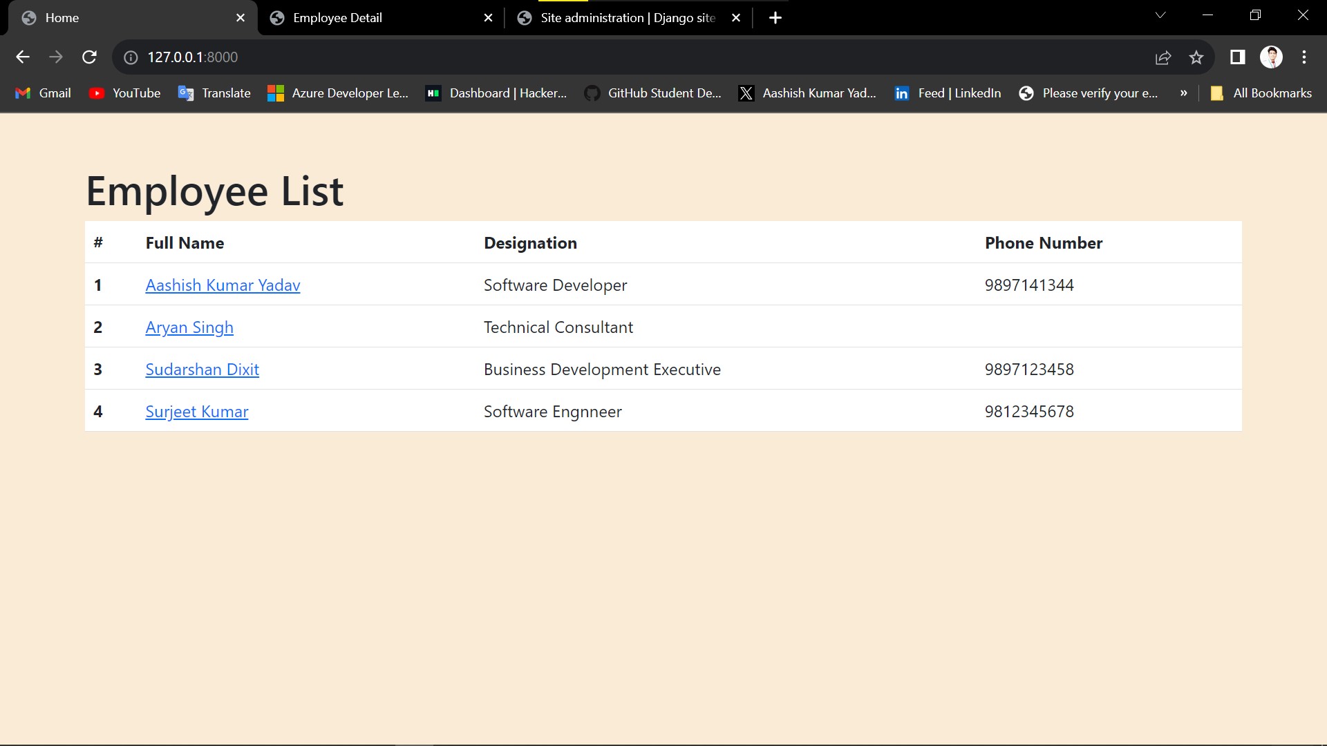 GitHub - AashishKumarYadav/Employee_Directory_Website: Employee Directory Website Using Django