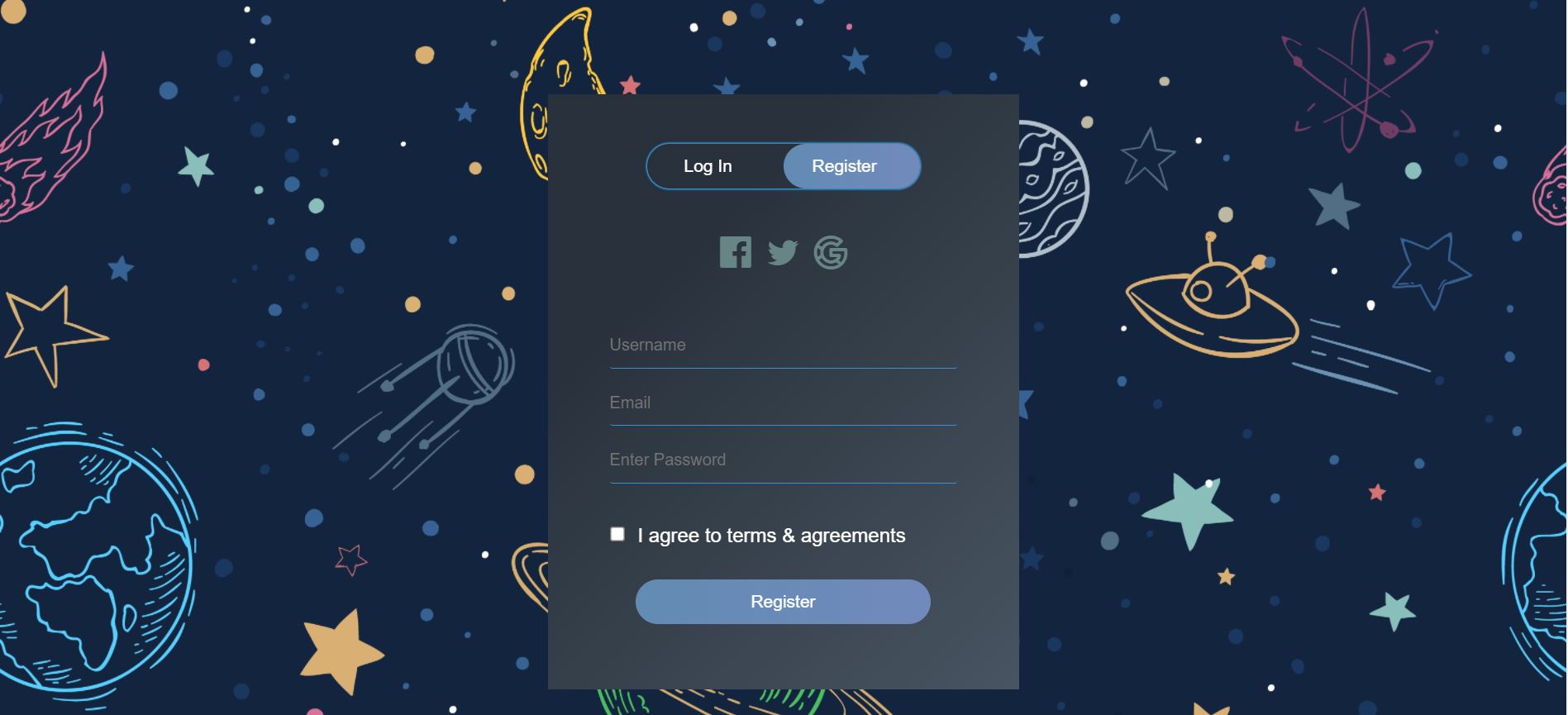 GitHub - thatsymer/login-page: login/register page
