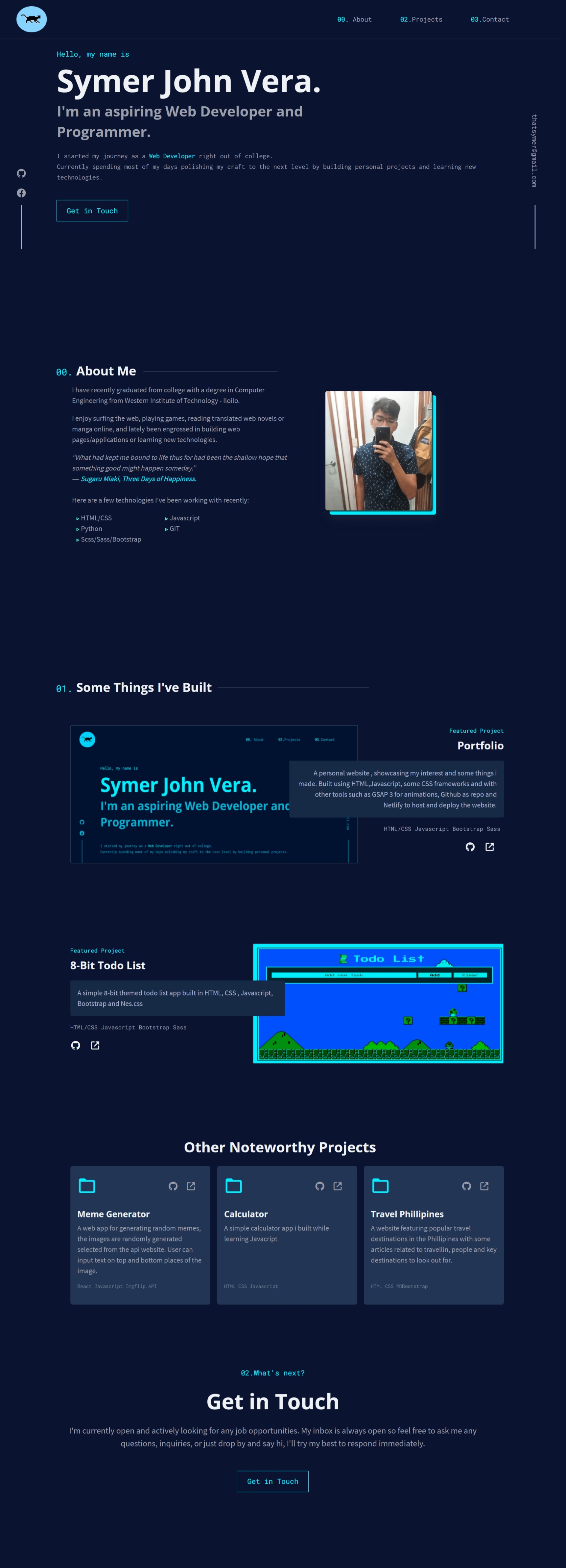 GitHub - thatsymer/web-profile: portfolio
