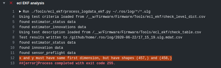 ecl EKF analysis script failures · Issue #15188 · PX4/PX4-Autopilot · GitHub