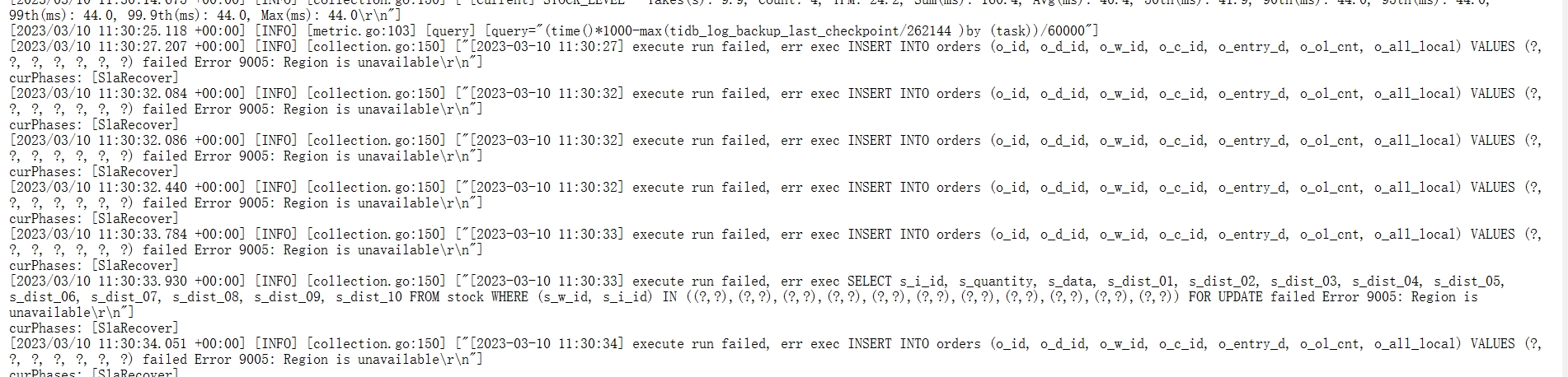 [witness] tpcc report 9005 when inject tikv down · Issue #14377 · tikv/tikv · GitHub