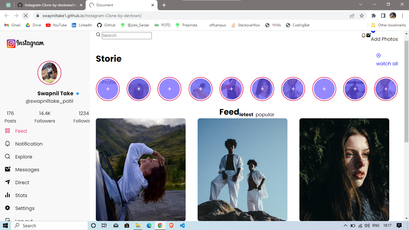 GitHub - Ganesh-maganti/Project_instagram_clone