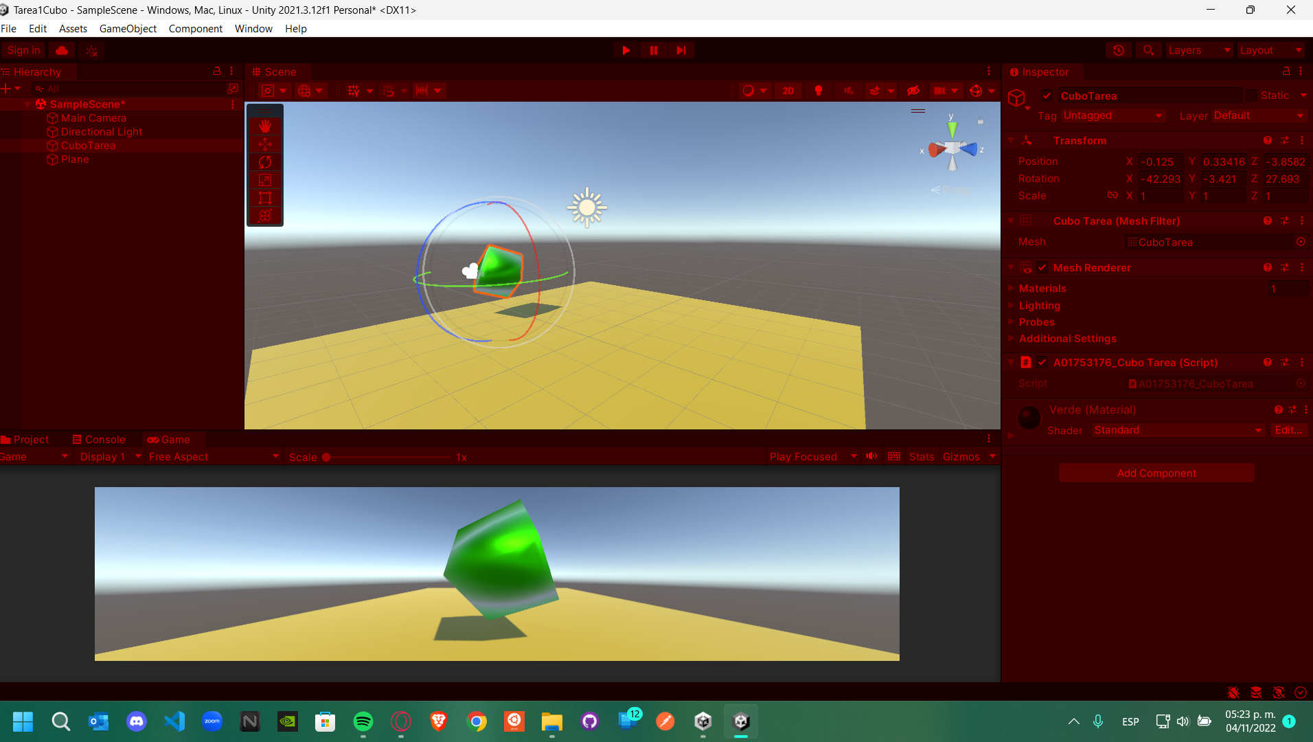 GitHub - gggandre/Tarea1Cubo
