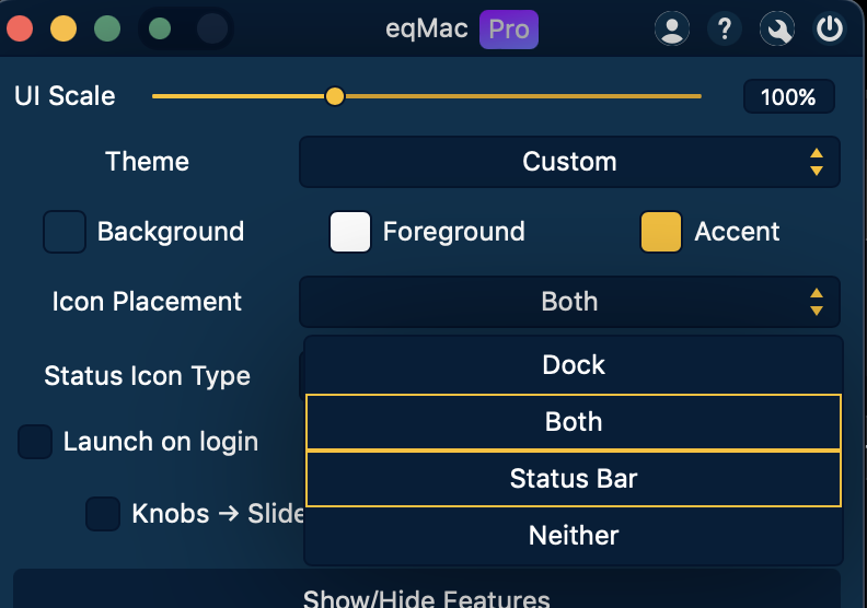 No option to remove app icon from dock bar. · Issue #740 · bitgapp/eqMac · GitHub
