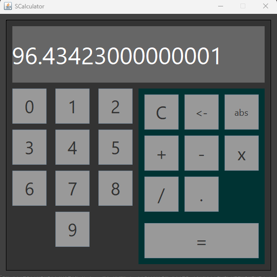 GitHub - pmont4/SCalculator: Functional calculator for basic operations made with Java.