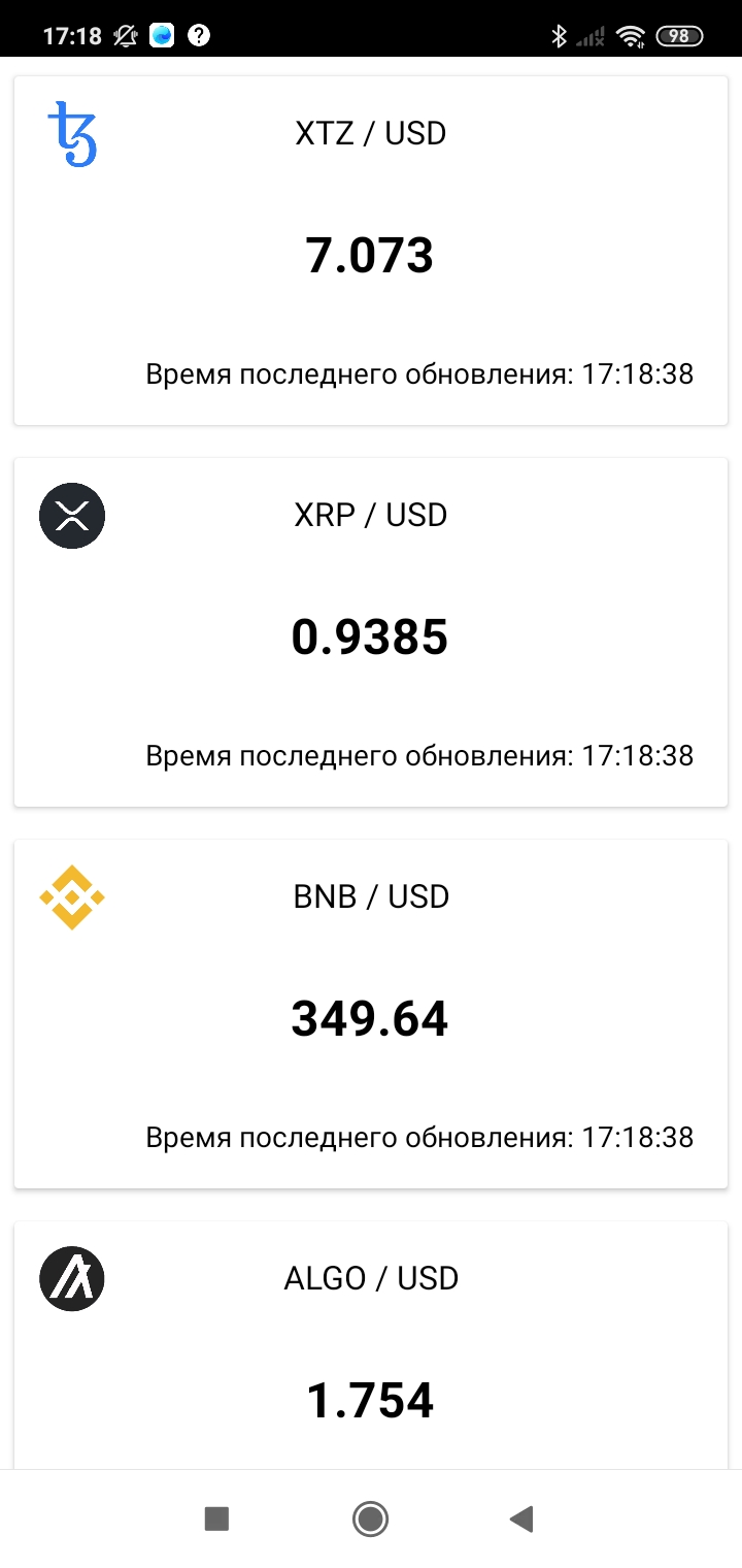 GitHub - TOvchinnikova/CryptoApp