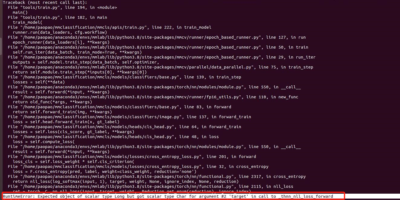 I have problems on calculating the loss function， the type does not match · Issue #817 · open ...