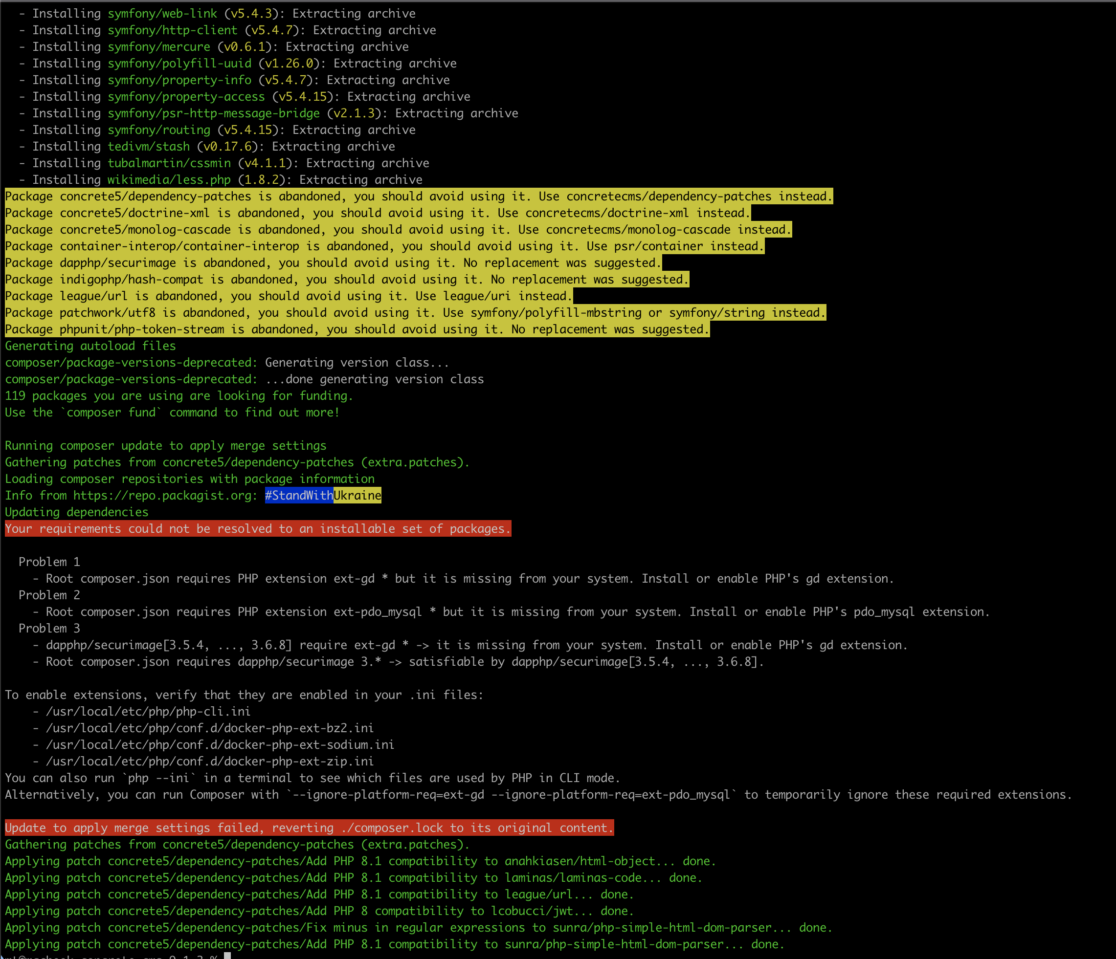 composer.json · Issue #11056 · concretecms/concretecms · GitHub