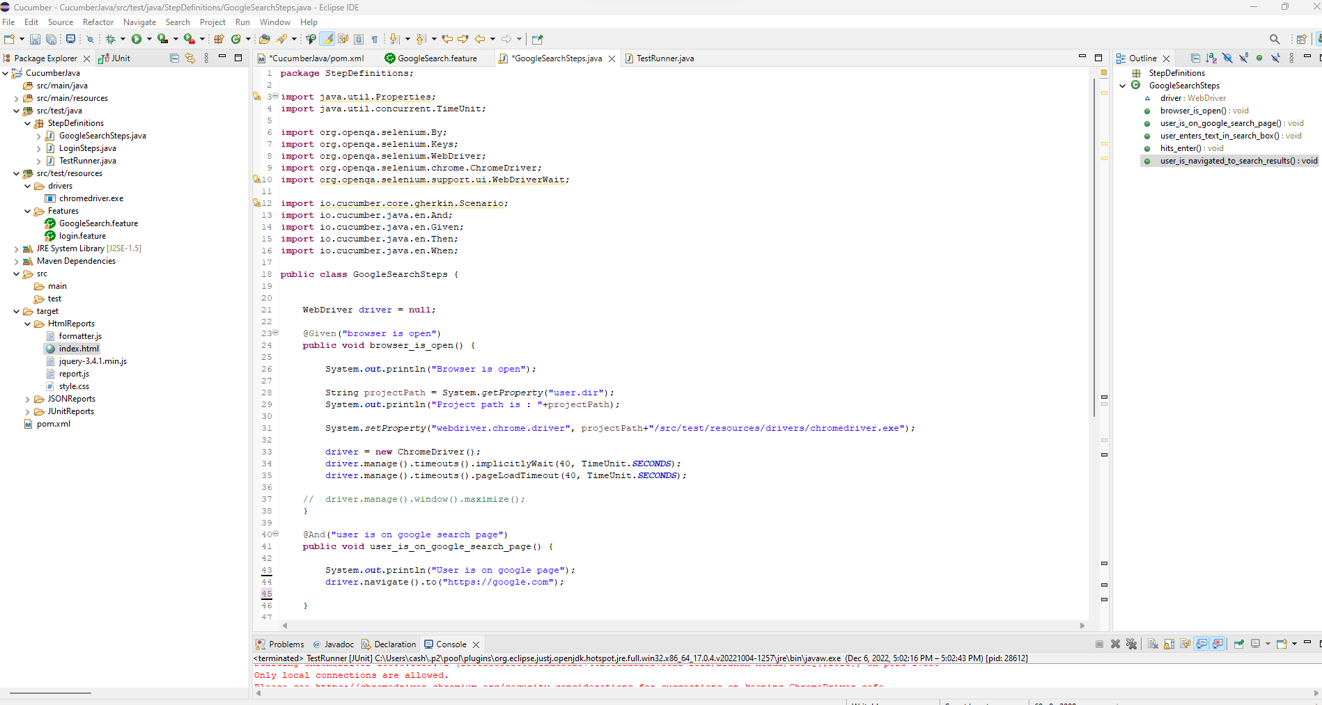 GitHub - paul86400/CucumberJava: This test uses Java, Selenium, Maven ...