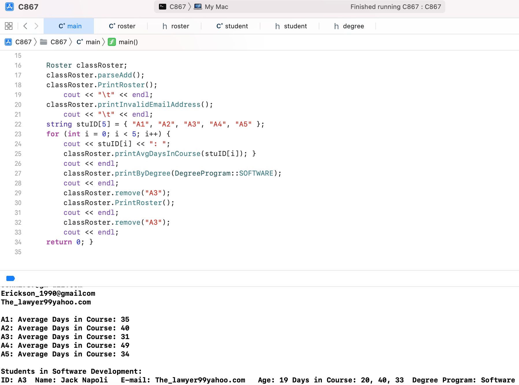 GitHub - lindstho/student-roster-manager: A student roster management program written in C++