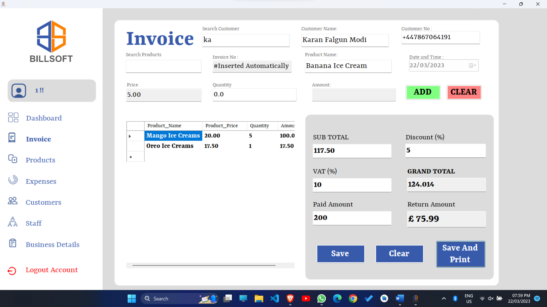 GitHub - karnmodi/Invoice_Billing_Software