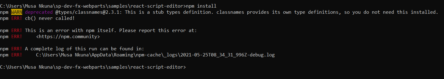 Unabe To Clone And Download The Webpart Sp Dev Fx Webparts · Issue 1902 · Pnpsp Dev Fx 