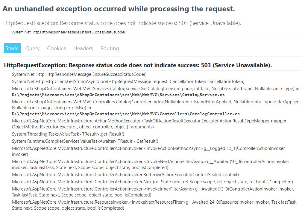 Response status code does not indicate success: 503 (Service unavailable) error · Issue #1642 ...