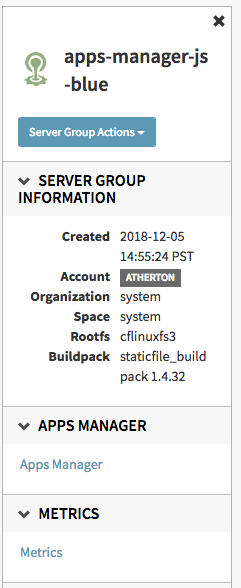 Link to PCF Apps Manager and PCF Metrics from SG details · Issue #3664 ...