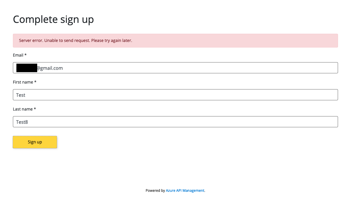 Unable To Send Request Error When Integrating Developer Portal With Aad B2c · Issue 1336 9274