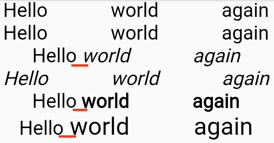 Flutter doesn't render word spacing between spans if the text weight ...