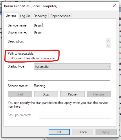 Bazarr setup (Win10) installs a service using an untrusted path. · Issue #1650 · morpheus65535 ...