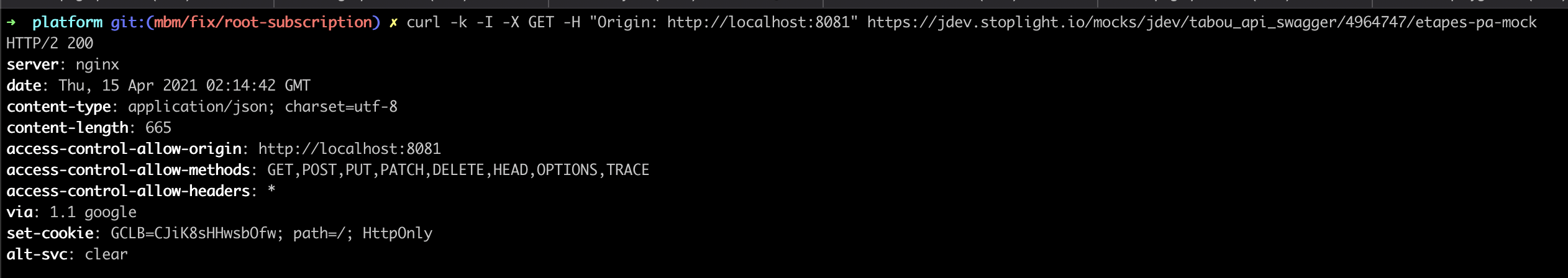 CORS Error - stoplight response header contains multiple origin values · Issue #1725 ...