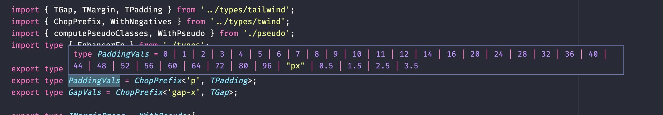 Union type of Tailwind scale · Issue #303 · tw-in-js/twind · GitHub