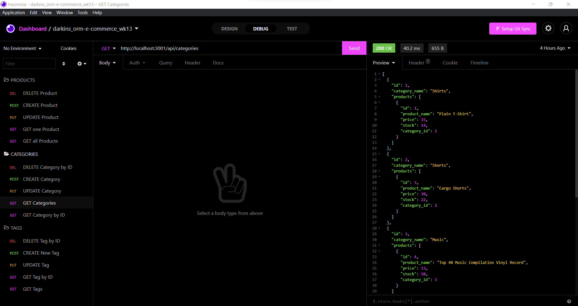 GitHub - willdarkins/E-Commerce-CLI