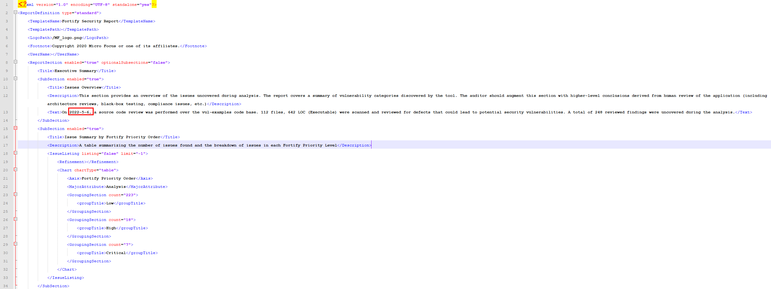 Import of XML report of fortify 20.1.1 failed · Issue #6260 · DefectDojo/django-DefectDojo · GitHub