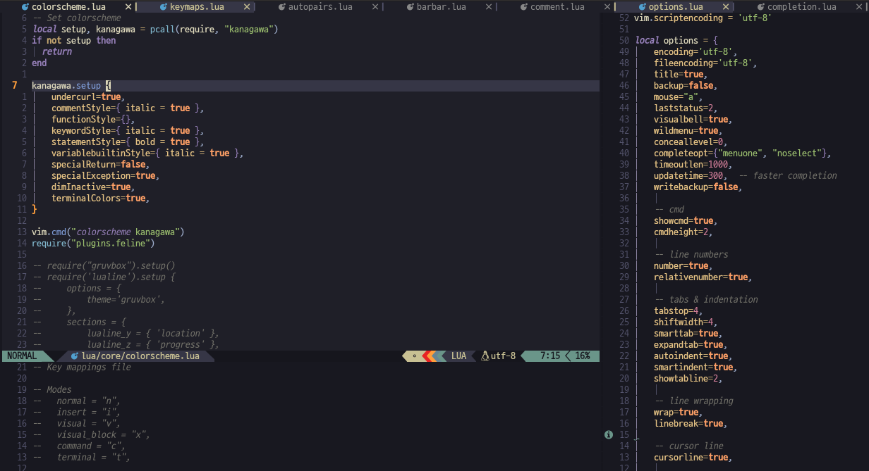 Reverse the color of the buffer tab · Issue #97 · rebelot/kanagawa.nvim · GitHub