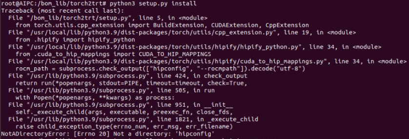 Not A Directory Hipconfig · Issue 862 · Nvidia Ai Iot Torch2trt · Github