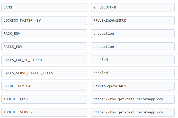 Create new app 403 forbidden on Heroku 1-click deployment · Issue #203 · ToolJet/ToolJet · GitHub