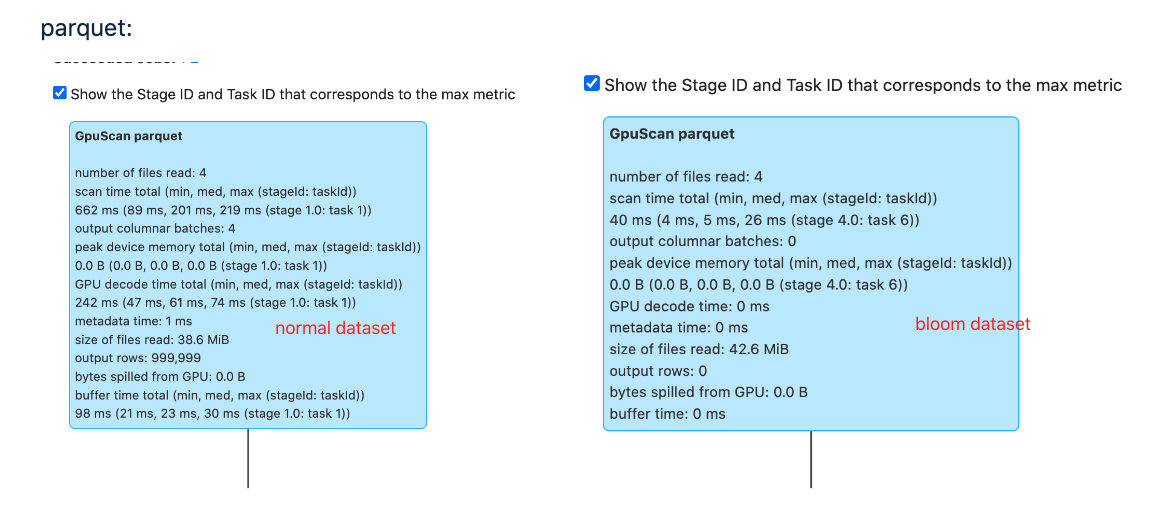 [FEA] GPUScan does not have the same behavior as CPUScan on orc file with bloom filter · Issue ...