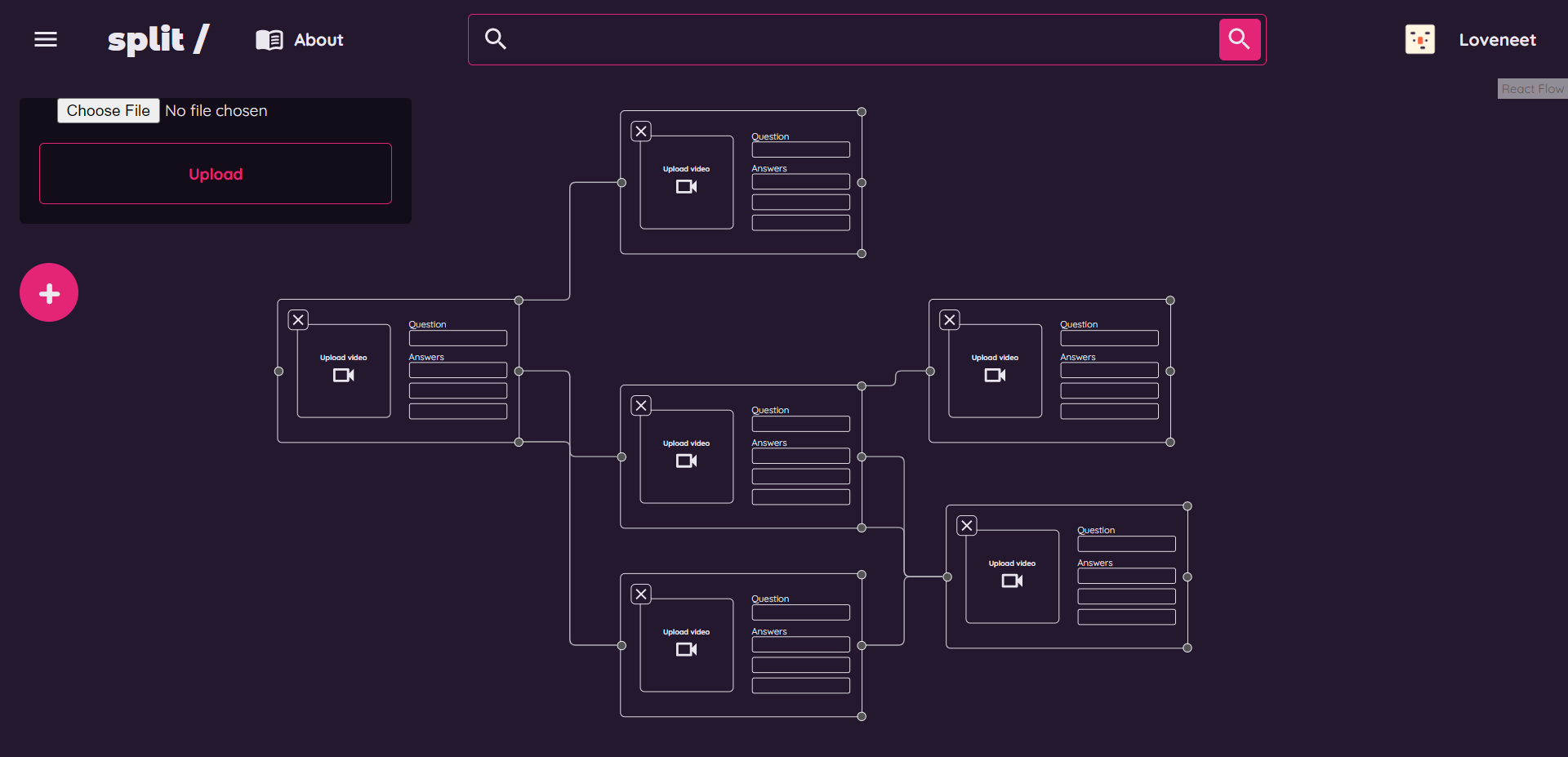 GitHub - mastee7/split: WEBSITE :: A WIP website for creating interactive videos with branching ...