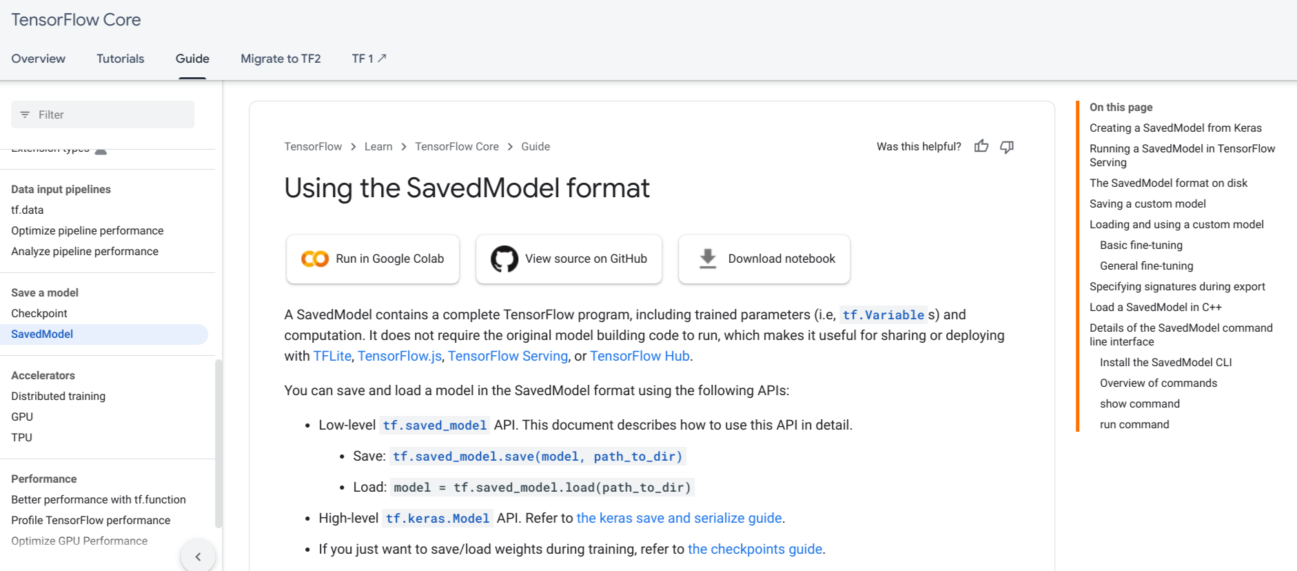 Savedmodel Guide Shows Raw Jupyter Code Instead Of Html · Issue 54512 · Tensorflowtensorflow
