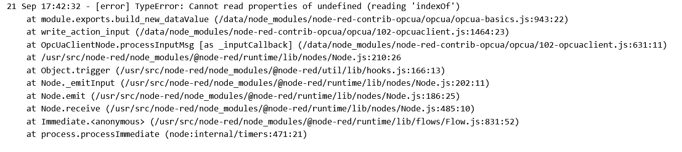 Node Red Crashes When Writing To Opc Ua Endpoint · Issue 610 · Mikakarailanode Red Contrib