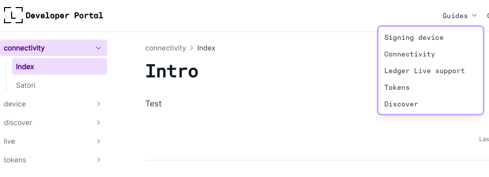 Use type "menu" in navbar but with separate doc sections in sidebar · Issue #2123 · shuding ...