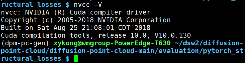make: *** [objs/cuda/approxmatch.o] Error 139 · Issue #9 · luost26/diffusion-point-cloud · GitHub