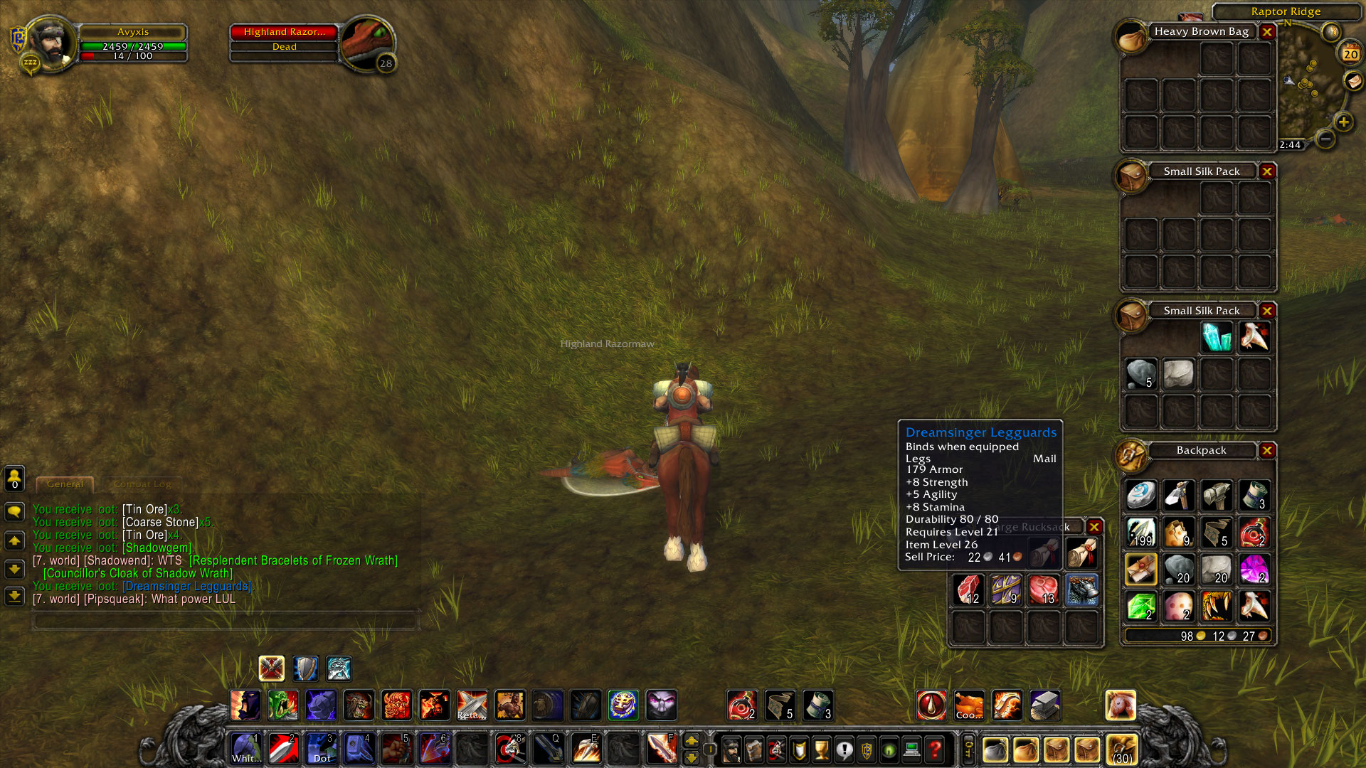Wetlands - Multiple Incorrect Items in Highland Razormaw Drop Table ...