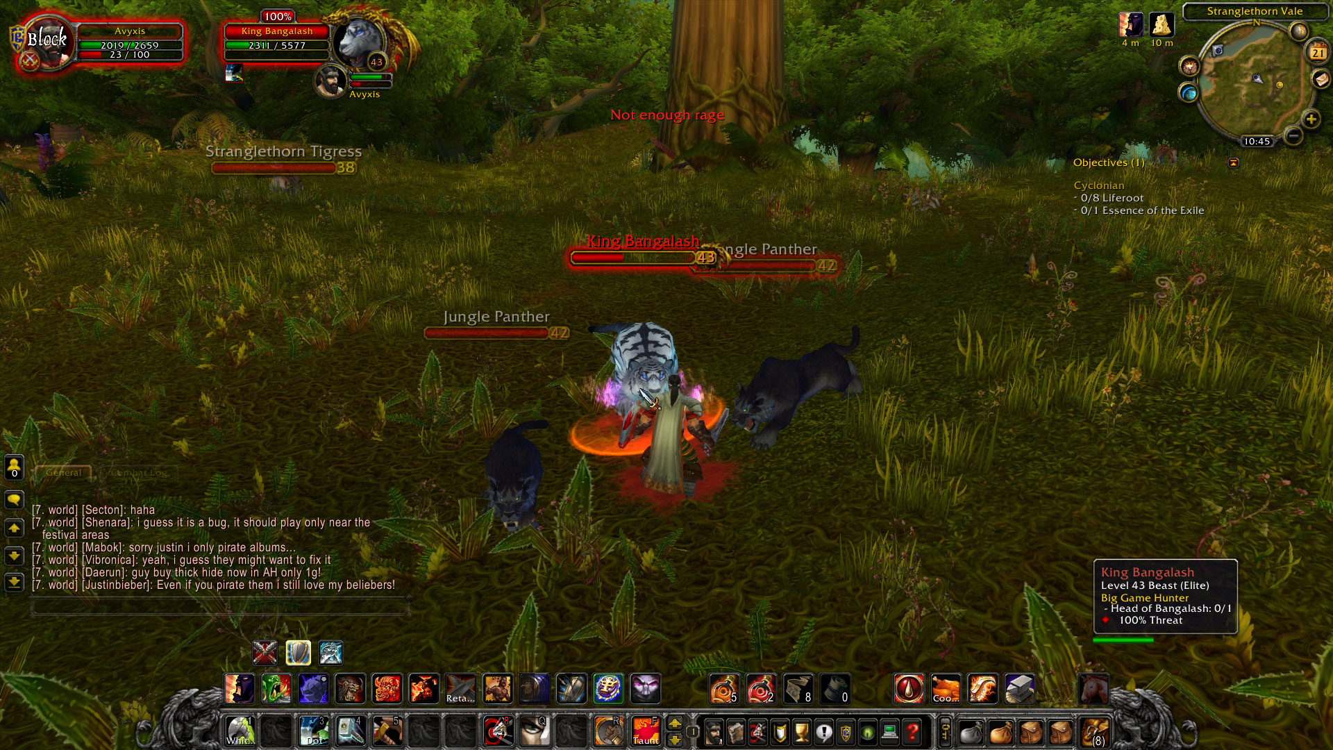 STV - Various Issues With "Big Game Hunter"/Bangalash Quest · Issue #6878 · azerothcore ...