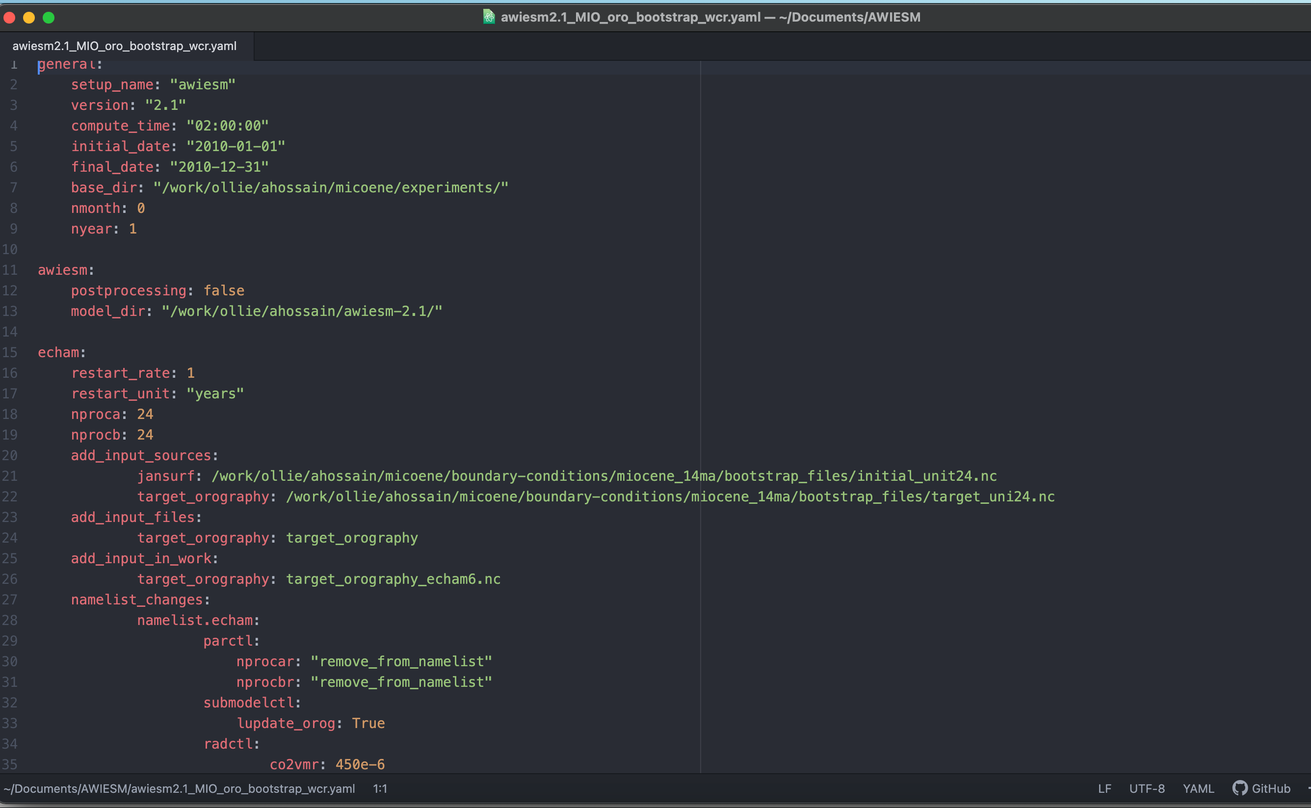 error message in the namelist.echam · Issue #346 · esm-tools/esm_tools · GitHub