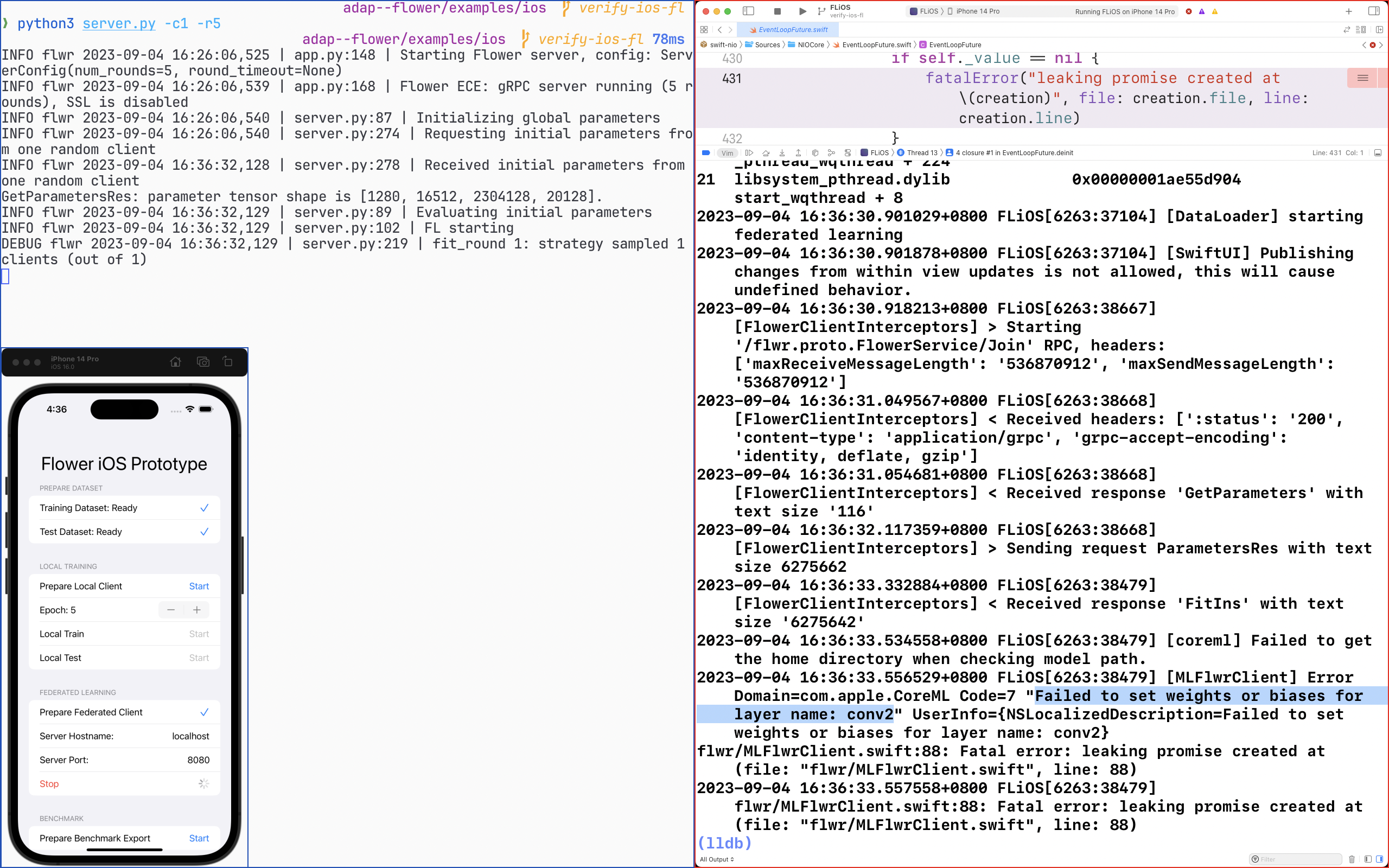[iOS SDK] [Serious] Not updating local model parameters, and *cannot* · Issue #2284 · adap ...