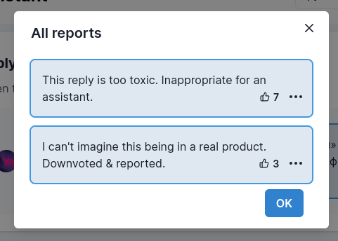 Option to view reports · Issue #1155 · LAION-AI/Open-Assistant · GitHub