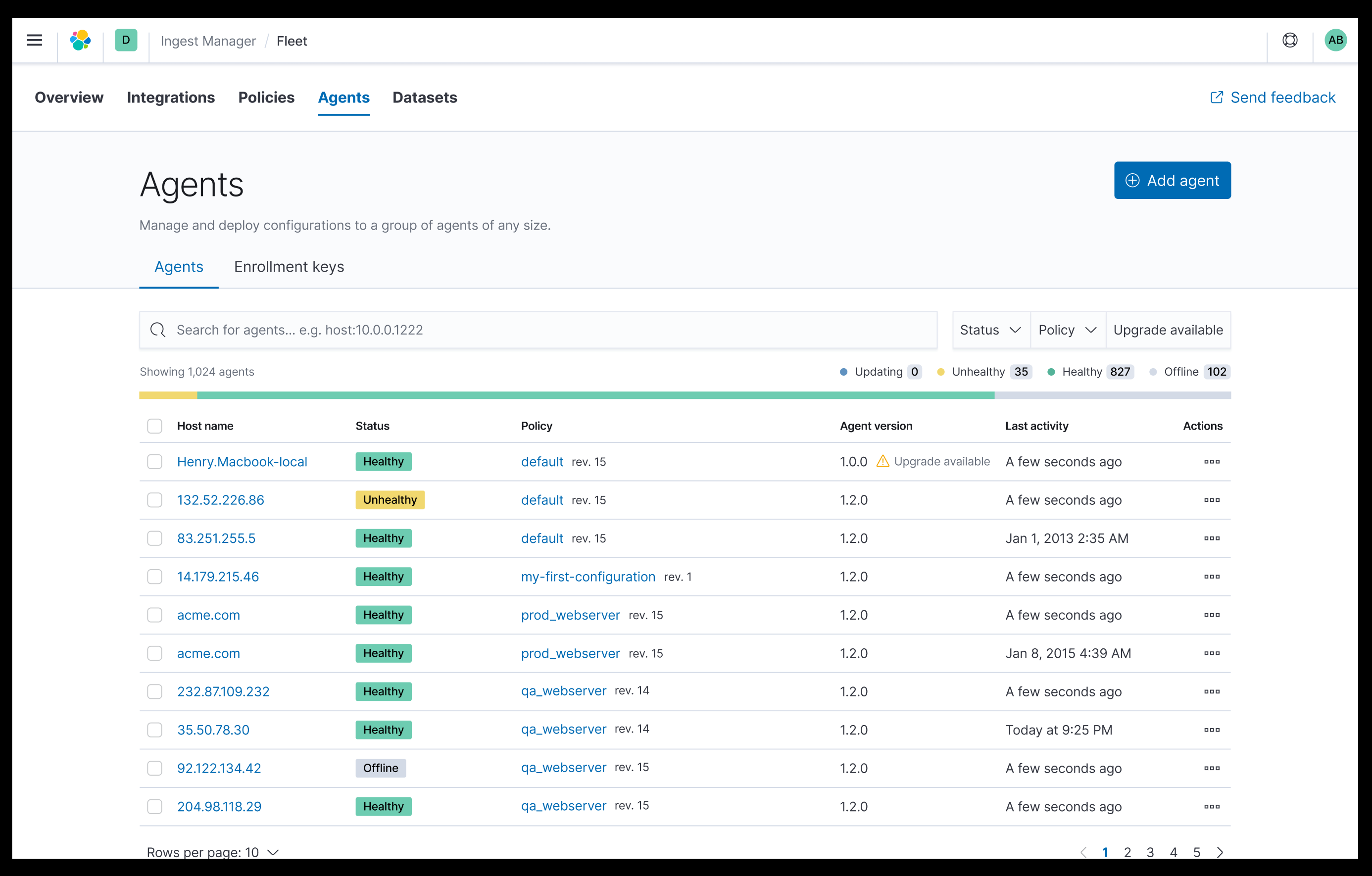 [Ingest Management] Add ability to upgrade agent binary in UI · Issue #68310 · elastic/kibana ...
