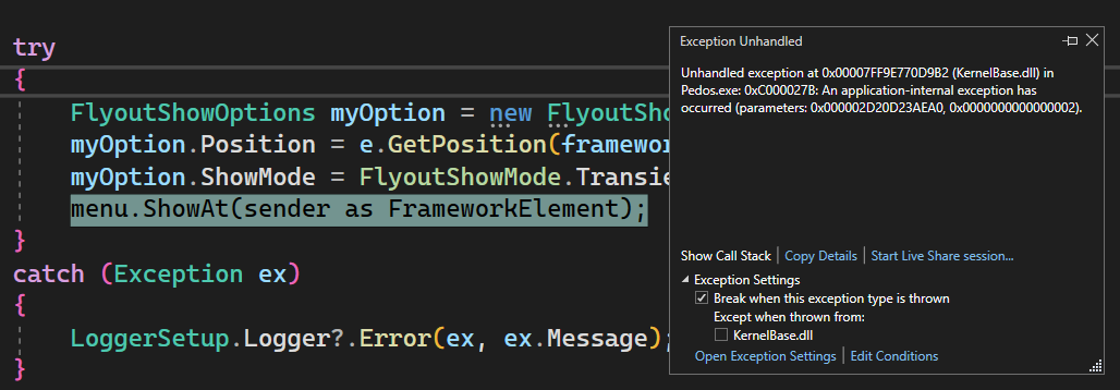 Global WinUI3 application problem with MenuFlyout · microsoft WindowsAppSDK · Discussion #3899 ...