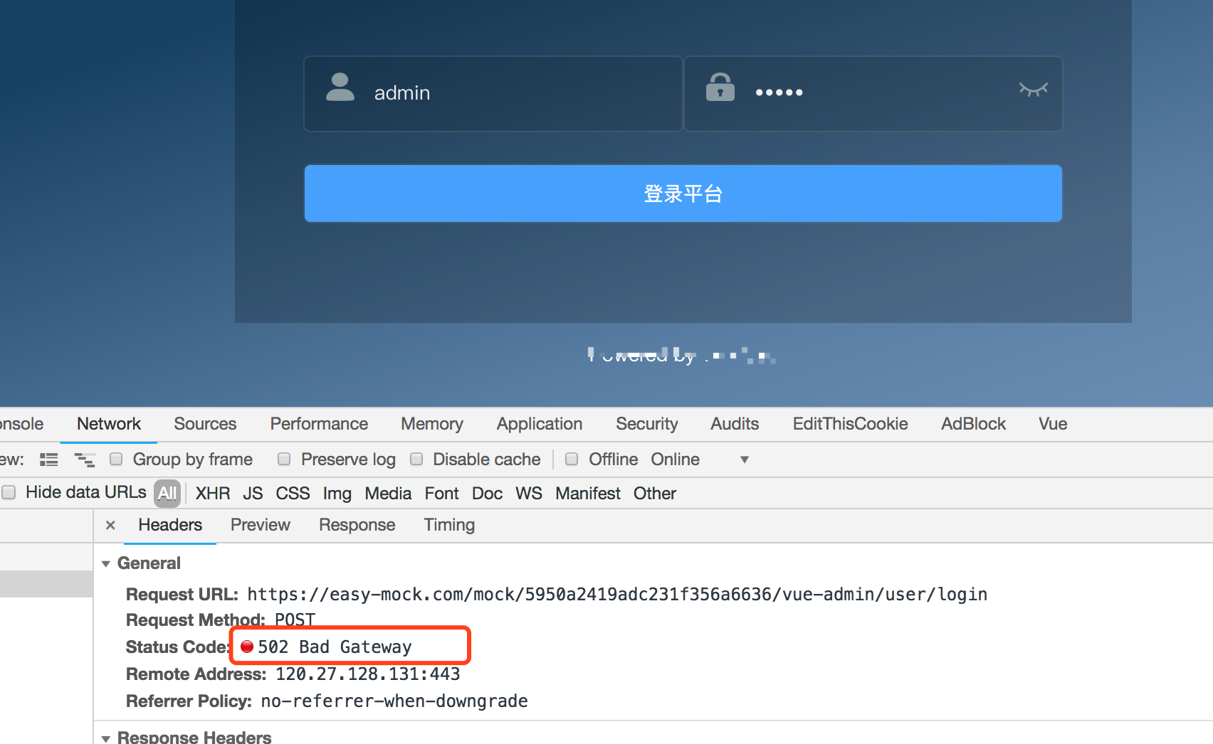 always login fail · Issue #1186 · PanJiaChen/vue-element-admin · GitHub