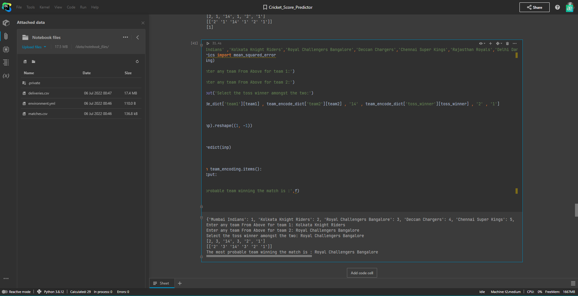GitHub - 0xHarshSec/Cricket_Winner_Prediction_Model: This model tells ...