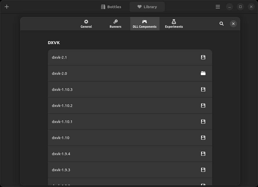 Restructuring DLL Components tab in Preferences · Issue #2638 · bottlesdevs/Bottles · GitHub
