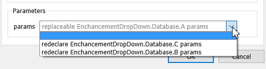 replaceable instance of a record ends up in a bad parameter dropdown menue · Issue #7488 ...