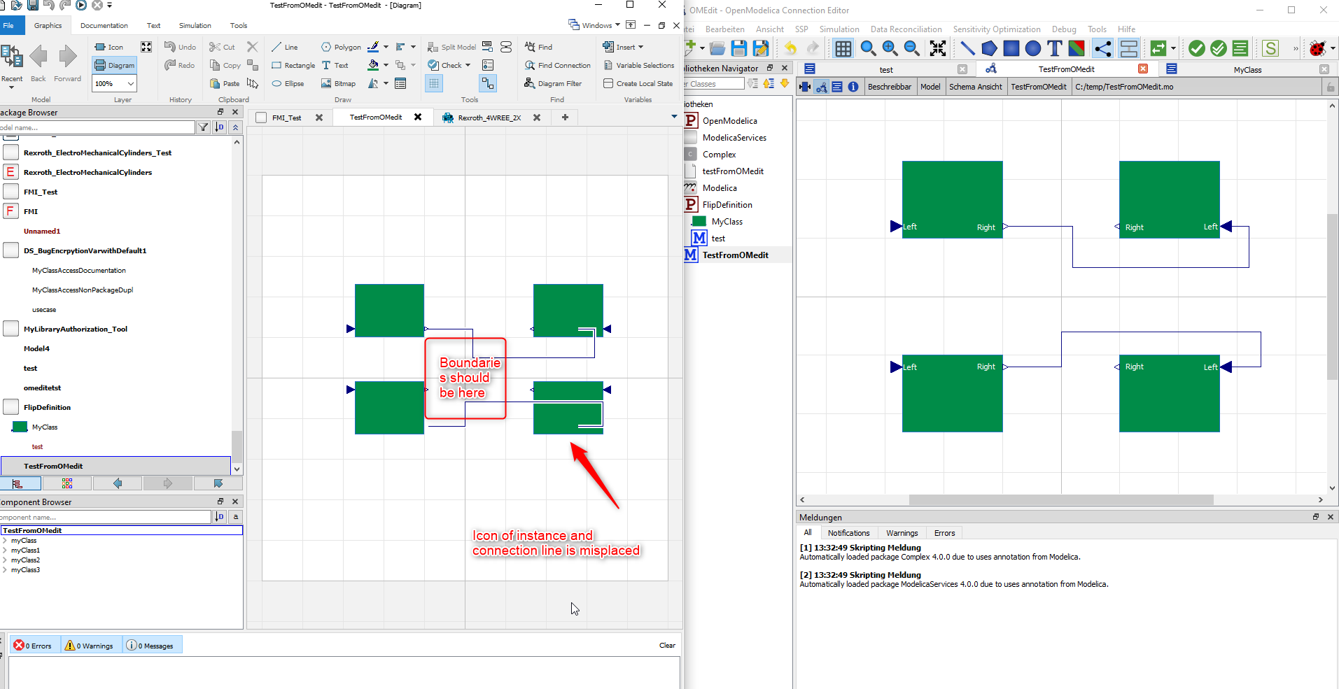 Flipping asymmetrical instances on diagram layer ends up in corrupted connection lines in ...