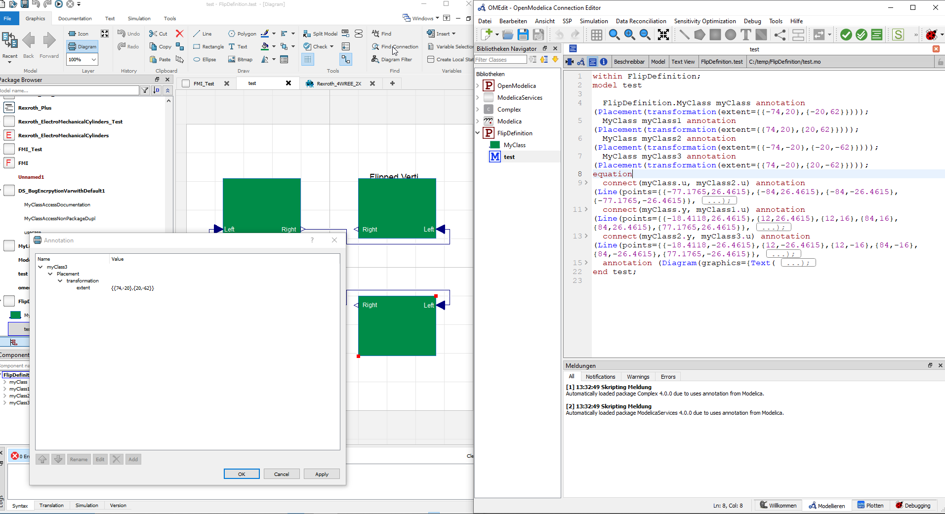 Flipping asymmetrical instances on diagram layer ends up in corrupted connection lines in ...