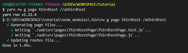 using git bash on windows breaks route path generation · Issue #277 · redwoodjs/redwood · GitHub