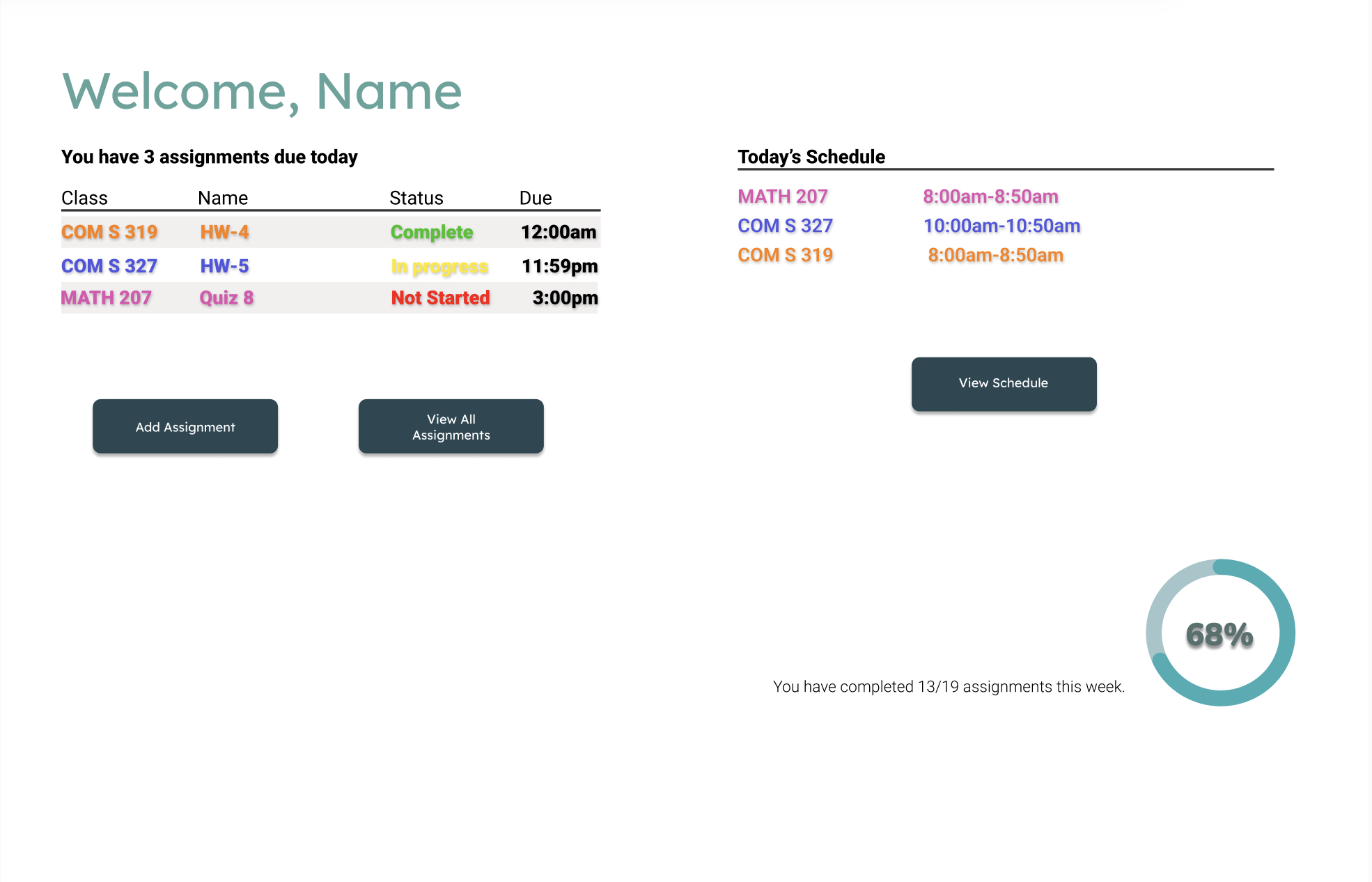 GitHub - sid-prakash/assignment_tracker: Web application using node that allows users to track ...